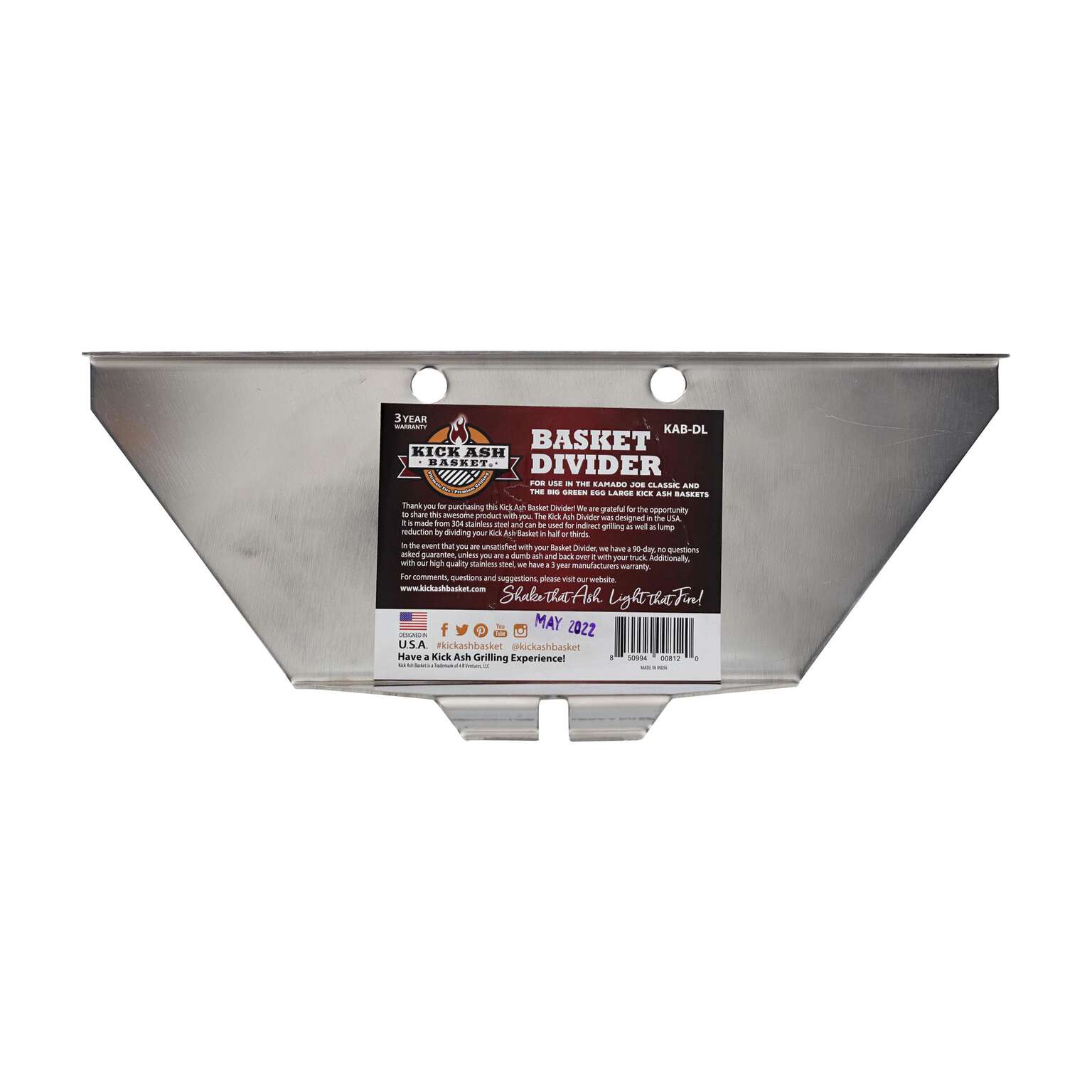 Kick Ash Basket Divider | Grilla Grills